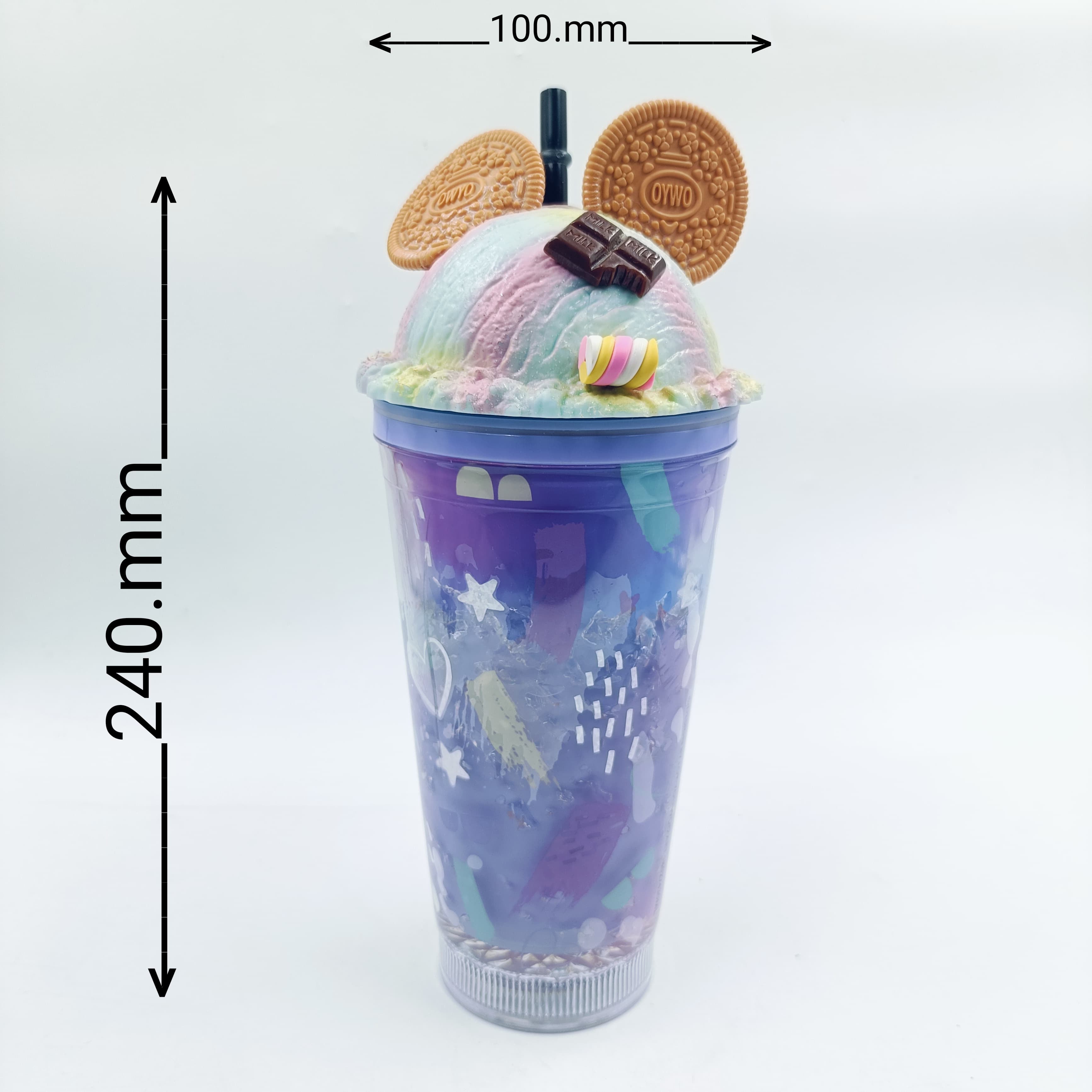 PLASTIC SIPPER WITH STRAW – ZEBRATA